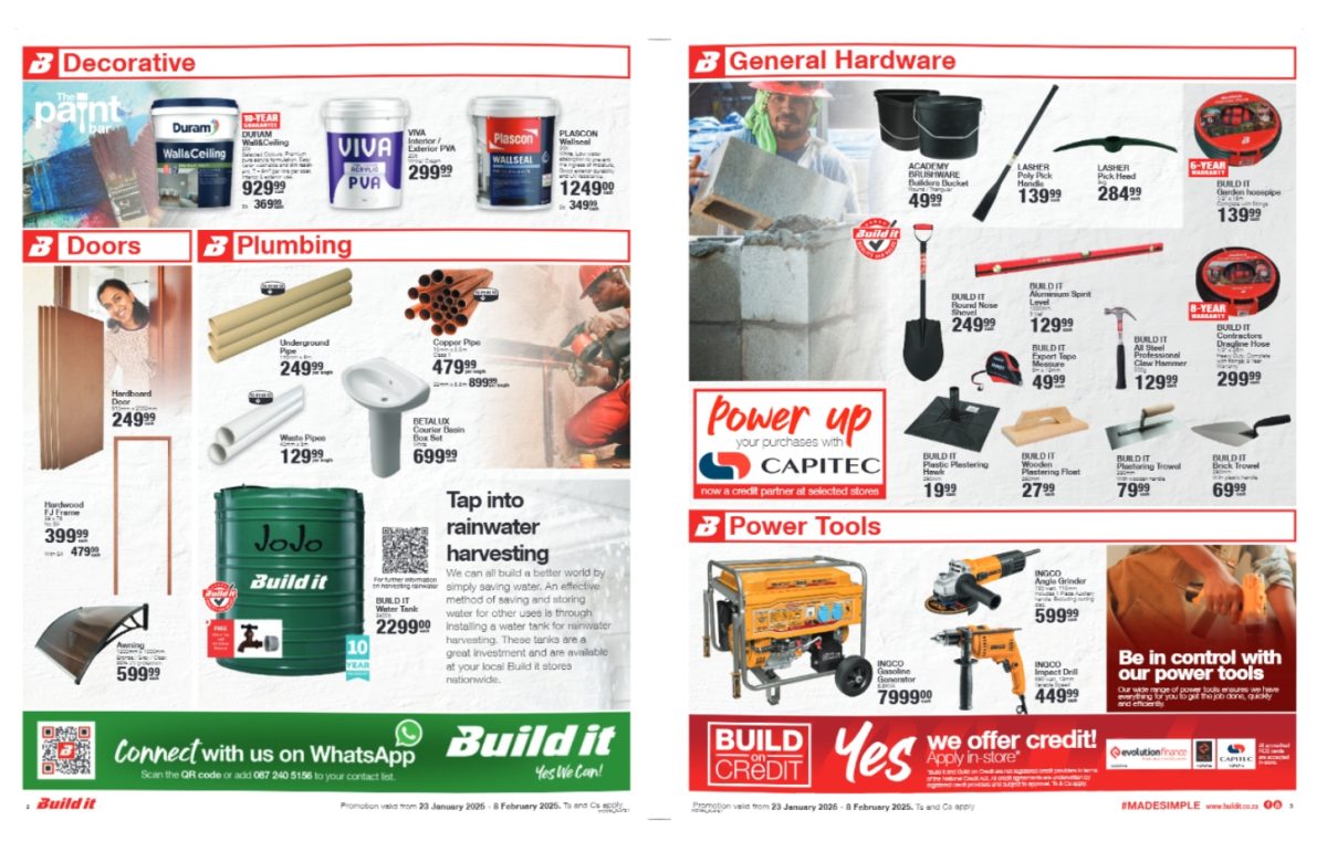 Latest promotions & discounts on building materials and hardware.